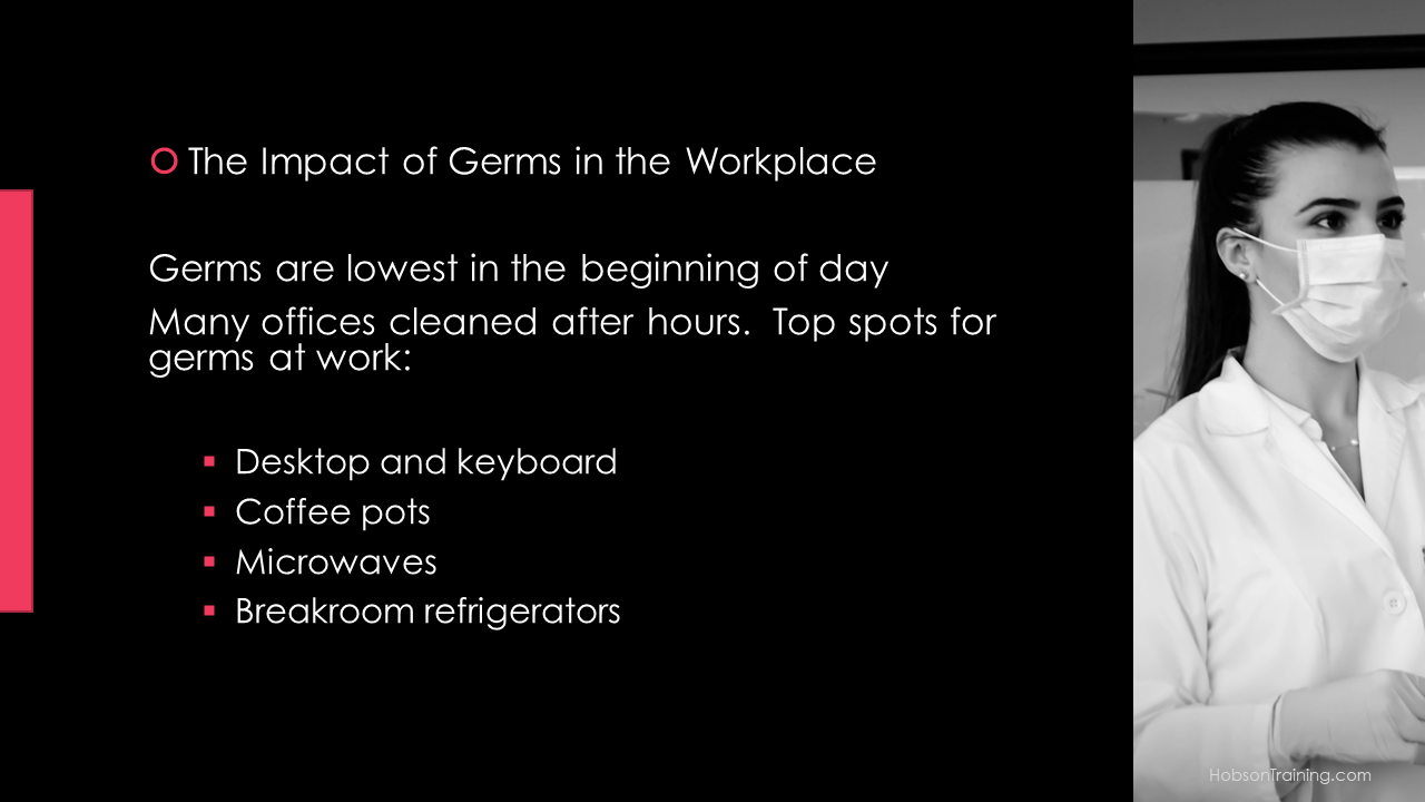 Avoiding Germs at Work – HobsonTraining.com | Workplace Issues