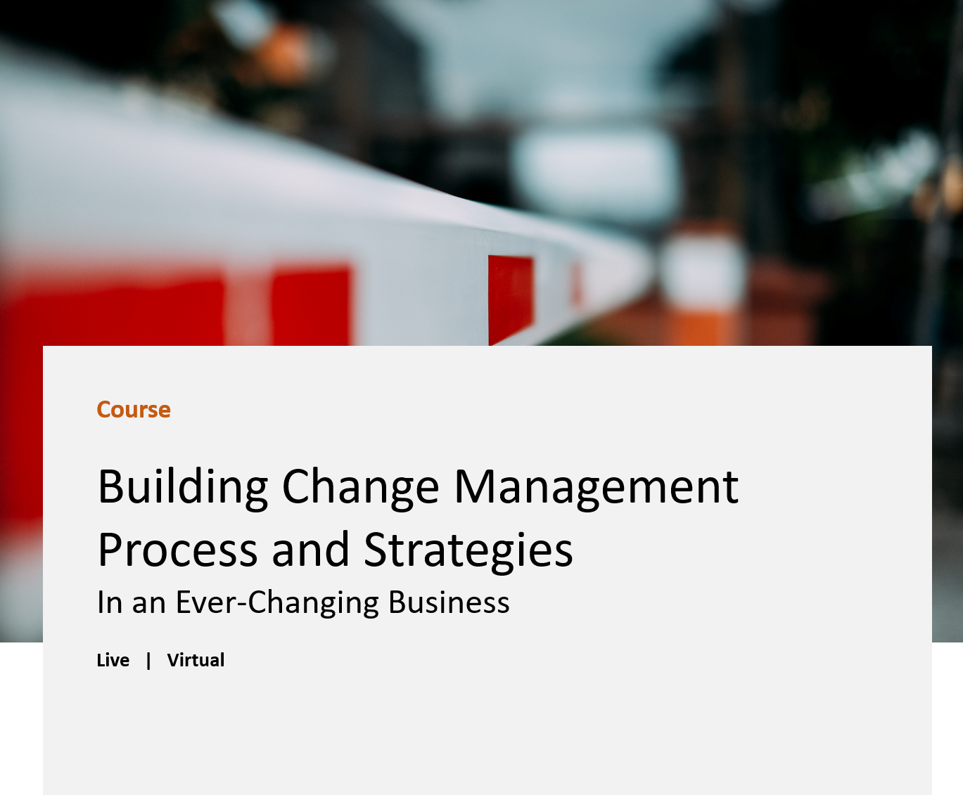Workshop | Building a Change Management Process and Strategy ...